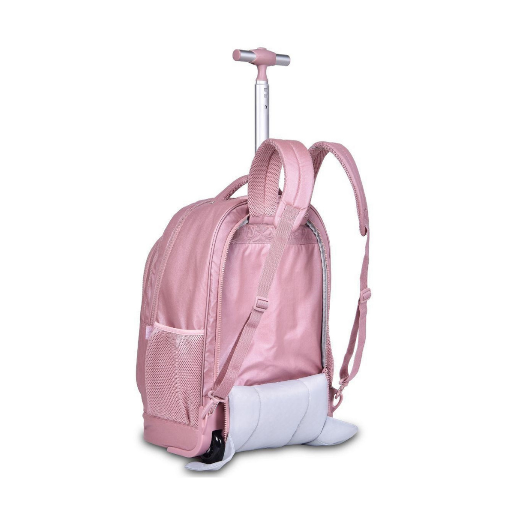 Mochila De Rodinhas E Costas Juvenil Rebecca Bonbon Clio Rosa
