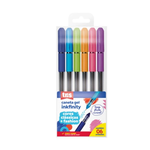 Kit Caneta Gel Classicas Inkfinity - Tris